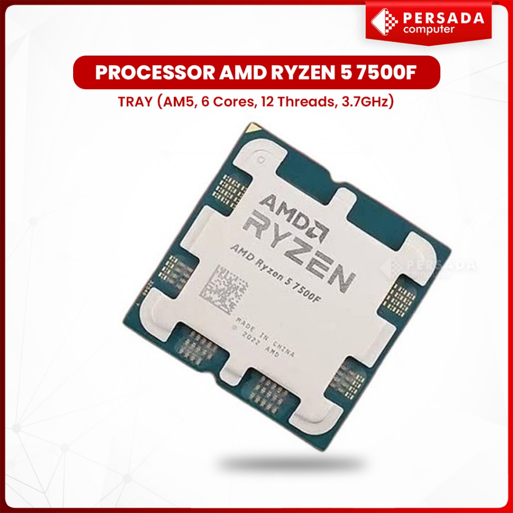 Jual Processor AMD Ryzen 5 7500F TRAY (AM5, 6 Cores, 12 Threads, 3.7GHz ...