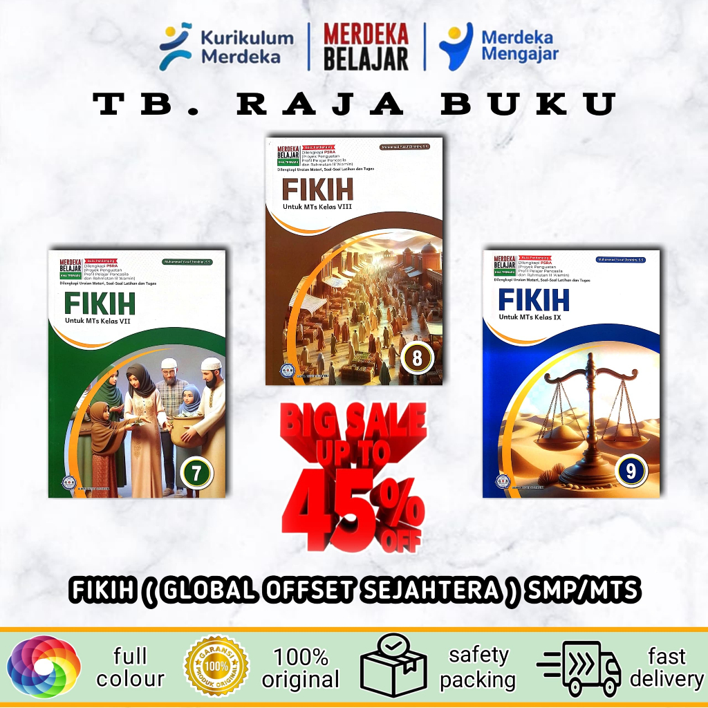 Jual Buku Siswa Pendamping FIKIH, KMA 450 Kelas 7,8,9 SMP Kurikulum Merdeka - Global Offset ...