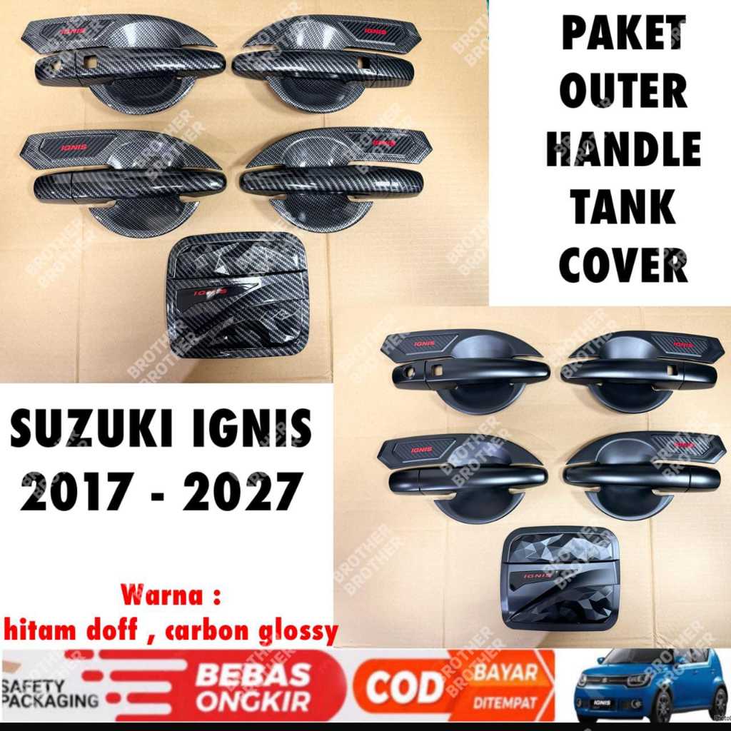 Jual Paket Outer Handle Tank Cover Ignis 2017 2024 2025 2026 2027 Hitam ...