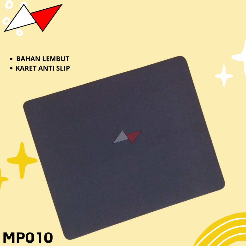 Jual Mousepad Hitam Polos Standard Anti Slip Alas Mouse Murah Laptop ...