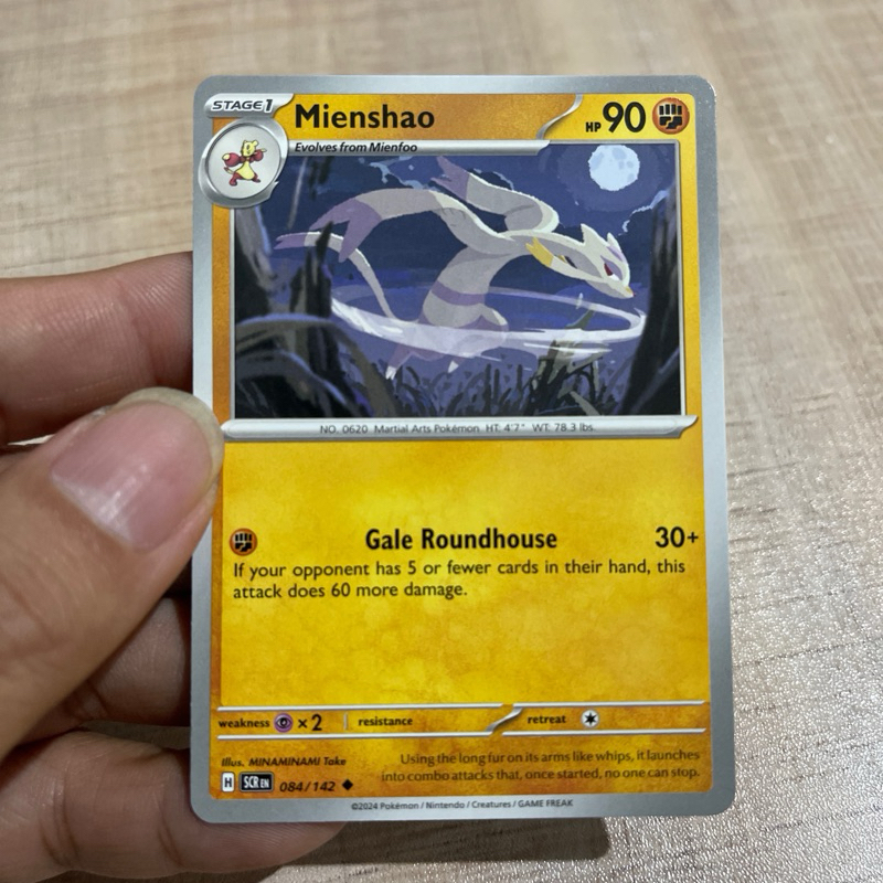 Jual Kartu pokemon original mienshao 084/142 | Shopee Indonesia