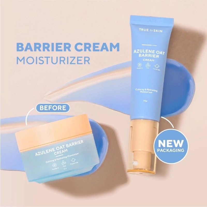 Jual TRUE TO SKIN Azulene Oat Barrier Moisturizer Cream 30gr - Pelembab ...