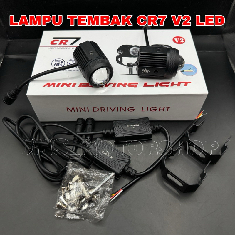 Jual Lampu tembak laser + kipas V2 LED CR7 - mini driving light high ...