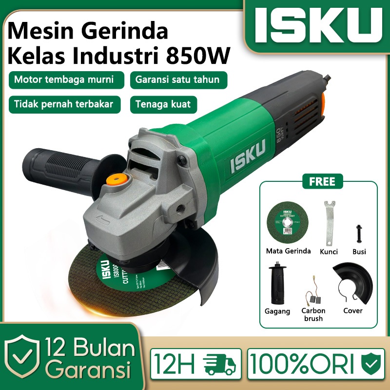 Jual ISKU Mesin Gerinda Tangan 850W Angle Grinder Multifunction/Hand ...