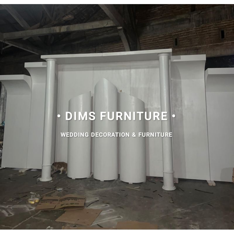 Jual backdrop pelaminan triplek 7mtr kekinian / bacldrop triplek ...