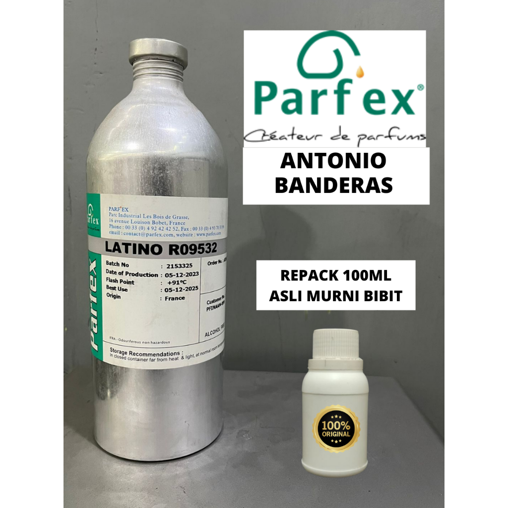 Jual ( 100 ML ) LATINO ANTONIO BANDERAS BY PARFEX REPACK 100 ML ASLI ...