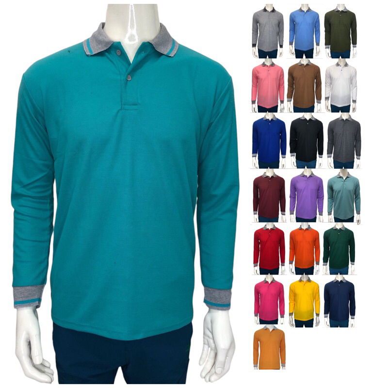 Jual Kaos Polo Lengan Panjang Terlengkap & Harga Terbaru Juni 2026 ...