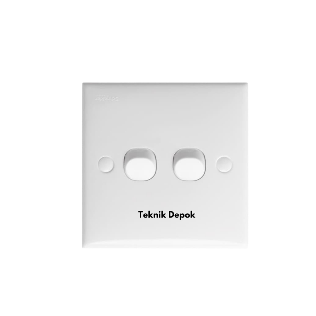 Jual Saklar Seri Double Switch 2 Gang On Off Sakelar Cetekan Lampu ...