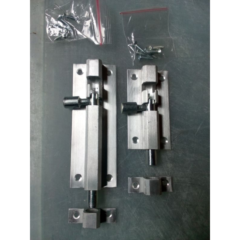 Jual Grendel aluminium 3 inch & 4 inch tebal / pengunci pintu atau ...