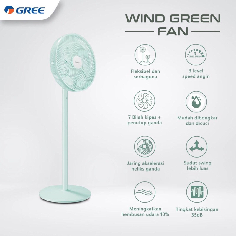Jual ~GREE WIND GREEN FAN GCF | Shopee Indonesia