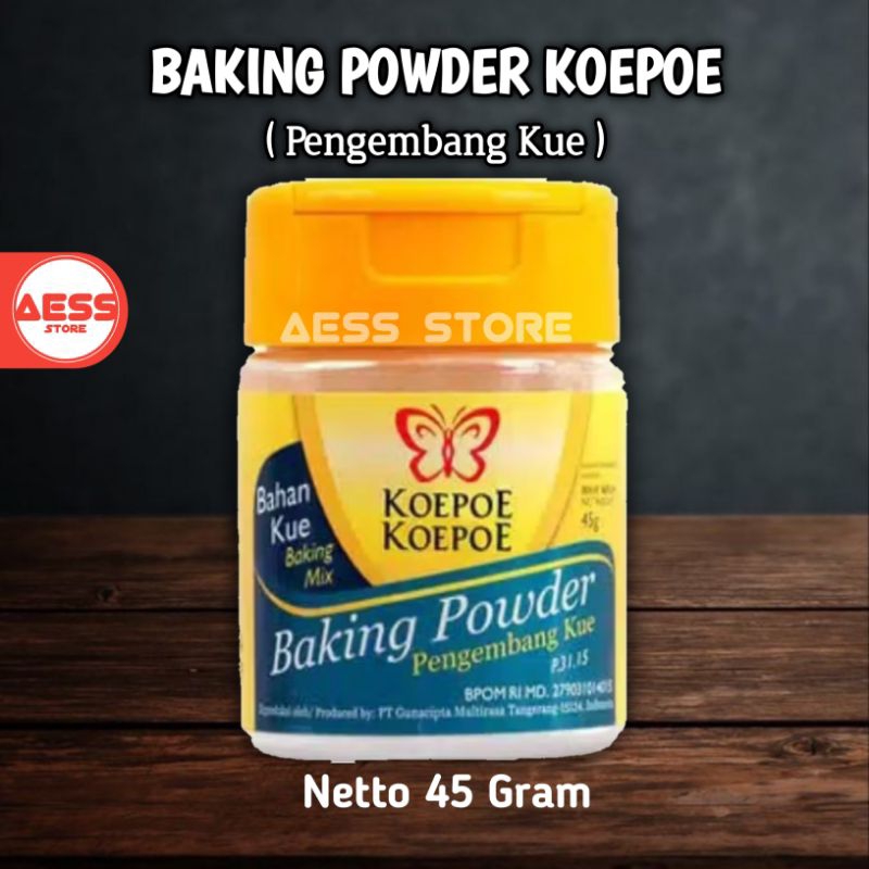 Jual Baking Powder Koepoe 45 gram / Pengembang Kue | Shopee Indonesia