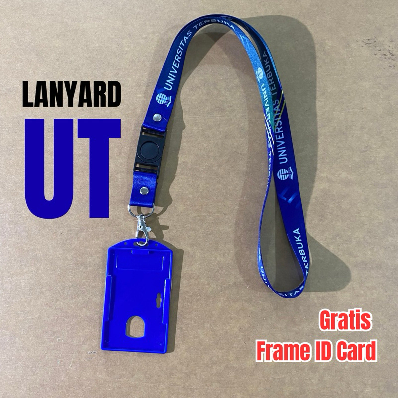 Jual Lanyard UT Universitas Terbuka Gratis Frame / Casing ID Card ...