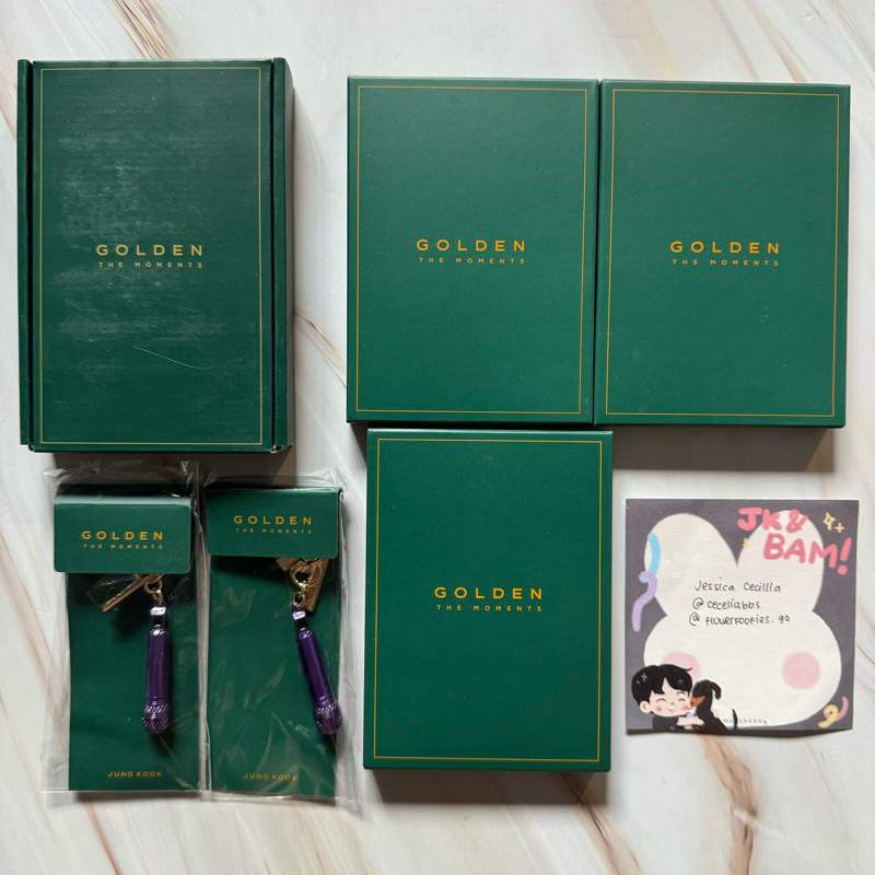 Jual BTS JUNGKOOK GOLDEN THE MOMENTS EXHIBITION SEOUL MERCHANDISE | Shopee Indonesia