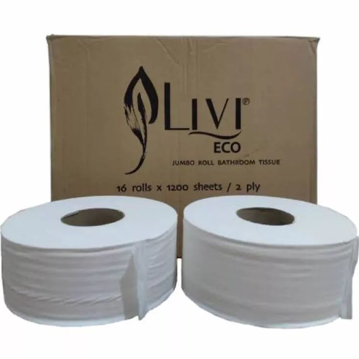 Jual Tissue Livi Eco Toilet Roll JRT 12 s Tisu Roll Jumbo per dus ...