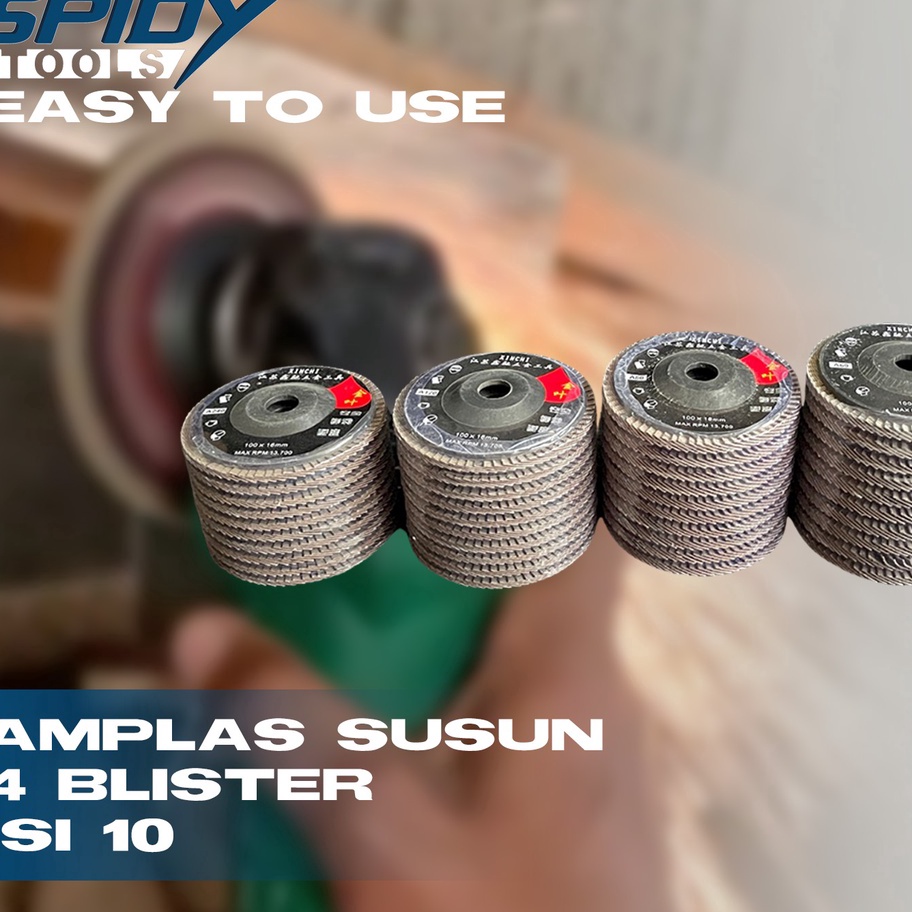 Jual Amplas n 4 per ister isi 1pcs Xinchi FLAP DISC 1x16mm | Shopee ...