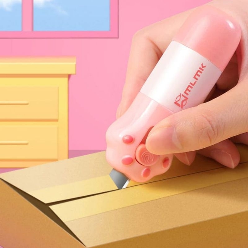 Jual Penghapus Alamat Resi Paket / Cutter Mini 2 in 1 | Shopee Indonesia