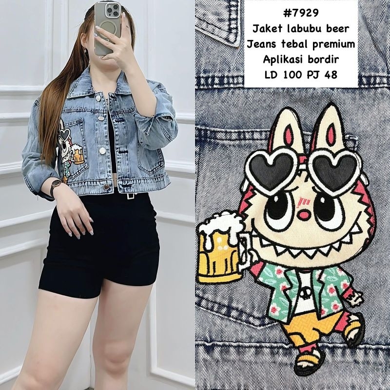 Jual 7929 Jaket labubu beer | Shopee Indonesia