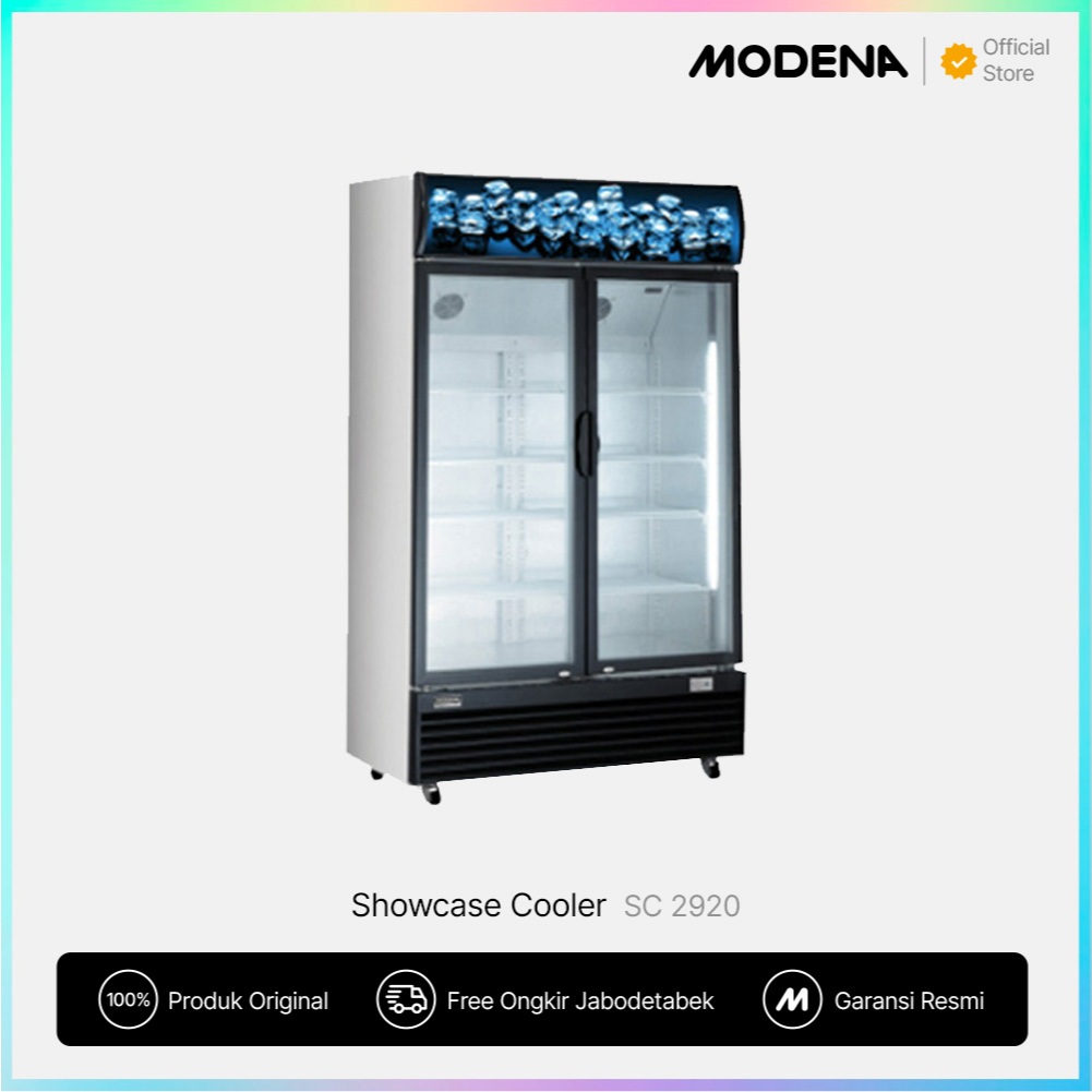 Jual MODENA Showcase Cooler - SC 2920 910 Liter | Shopee Indonesia