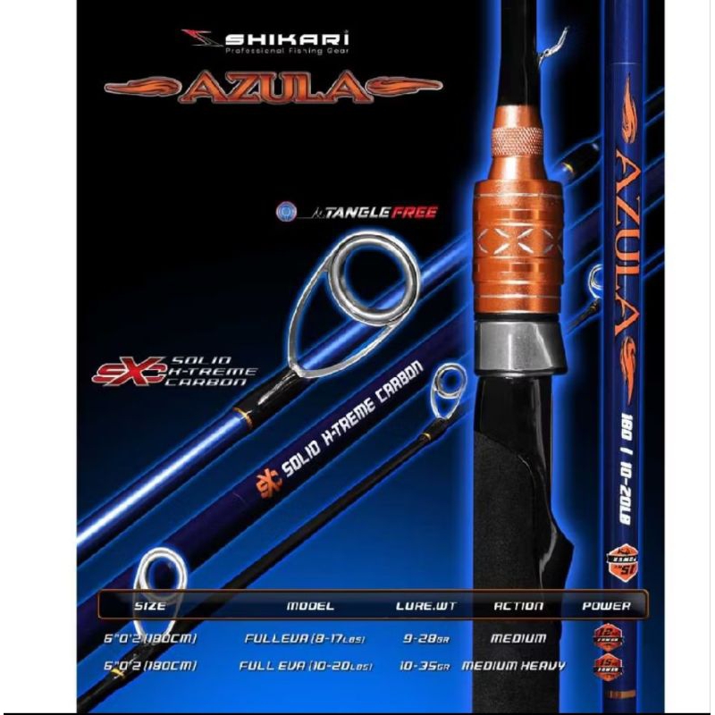 Jual Joran Shikari Azula 180 cm ( 8-17 Lbs & 10-20 Lbs ) | Shopee Indonesia