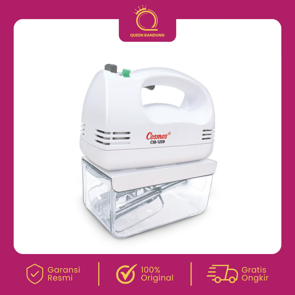 Jual Cosmos Mixer CM-1259 Hand Mixer Cosmic 5 Speed Turbo with ...