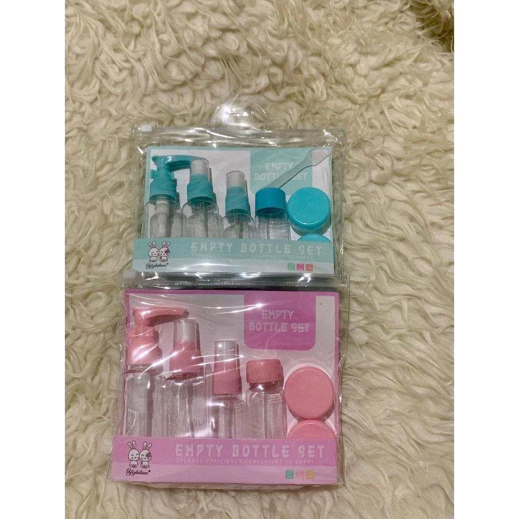 Jual Botol Travel Kit 7 in 1 Spray Pump Jar Parfum Lotion Skincare ...