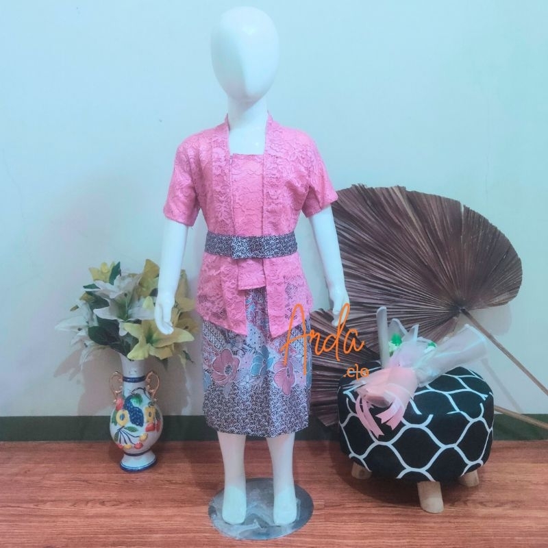 Jual BAJU SET KEBAYA KUTU BARU LENGAN PENDEK ANAK MODERN MODEL PUTU ...