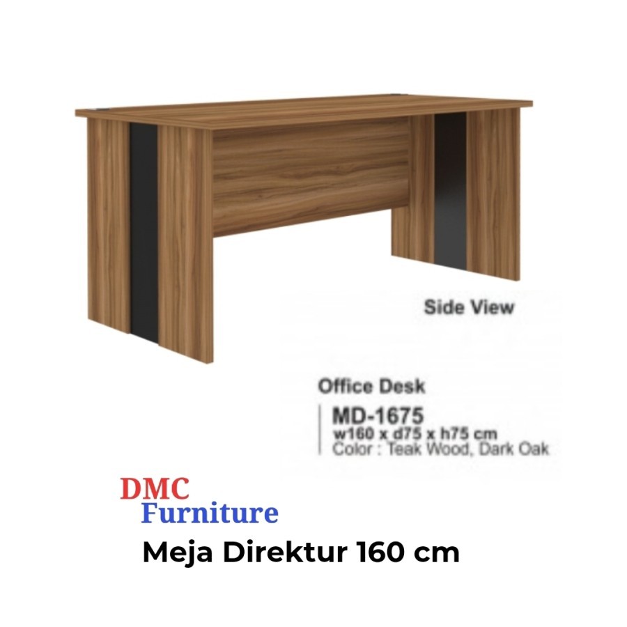 Jual meja kantor 160 meja direktur meja bos meja kerja 160 cm MD 1675 ...