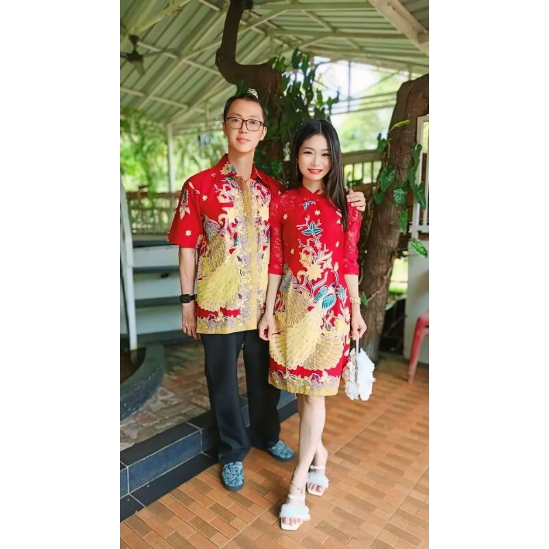 Jual COUPLE BATIK CHEONGSAM MERAK IMLEK 2025 | Shopee Indonesia