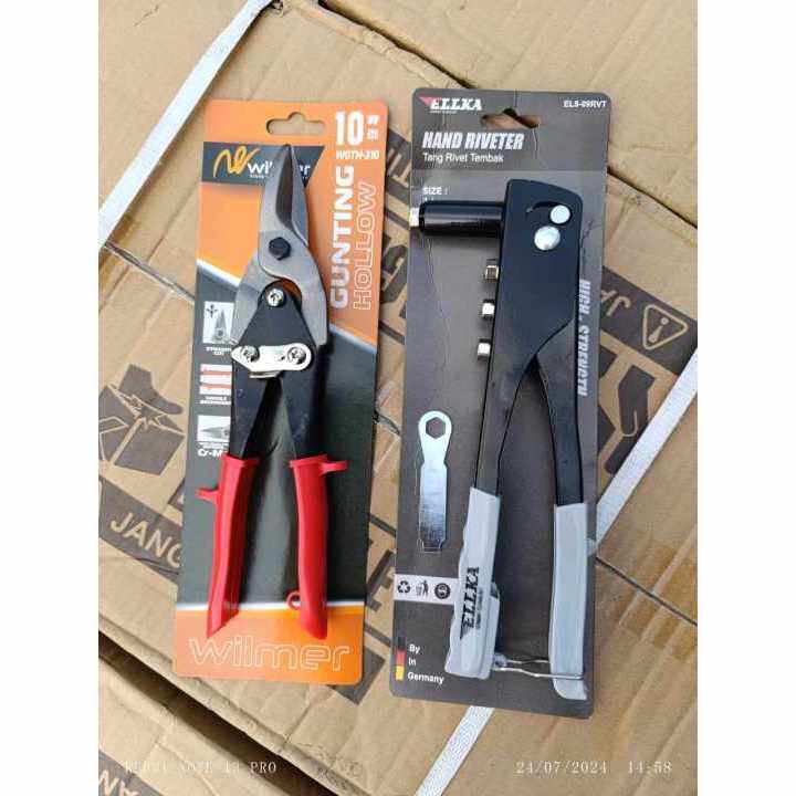 Jual tang rivet ripet paku tembak 10inc + Gunting Baja Ringan HOLOW ...