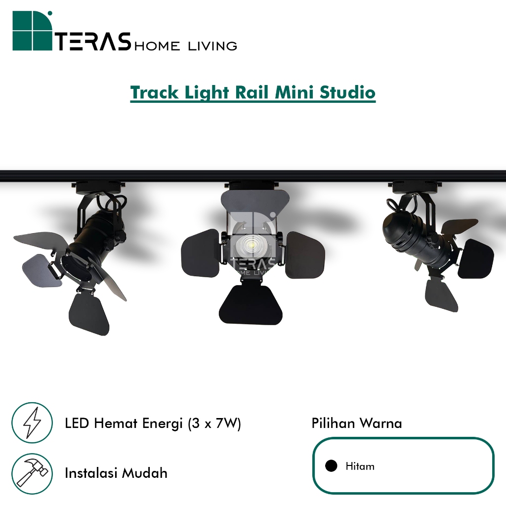 Jual Lampu Sorot LED Spotlight Mini Studio 1 Set Isi 3 Lampu Kap Lampu ...