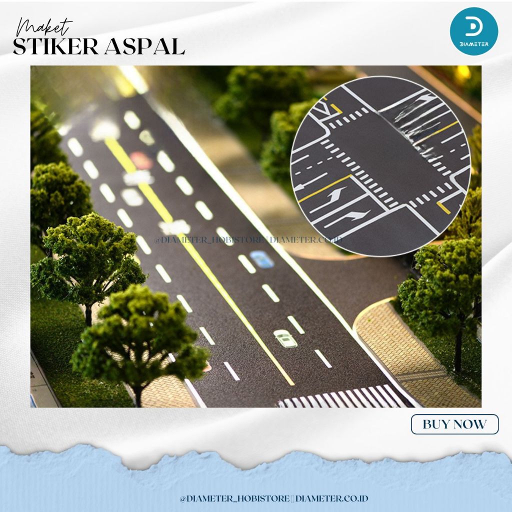 Jual STIKER JALAN MAKET DIORAMA KUNING/PUTIH | Shopee Indonesia