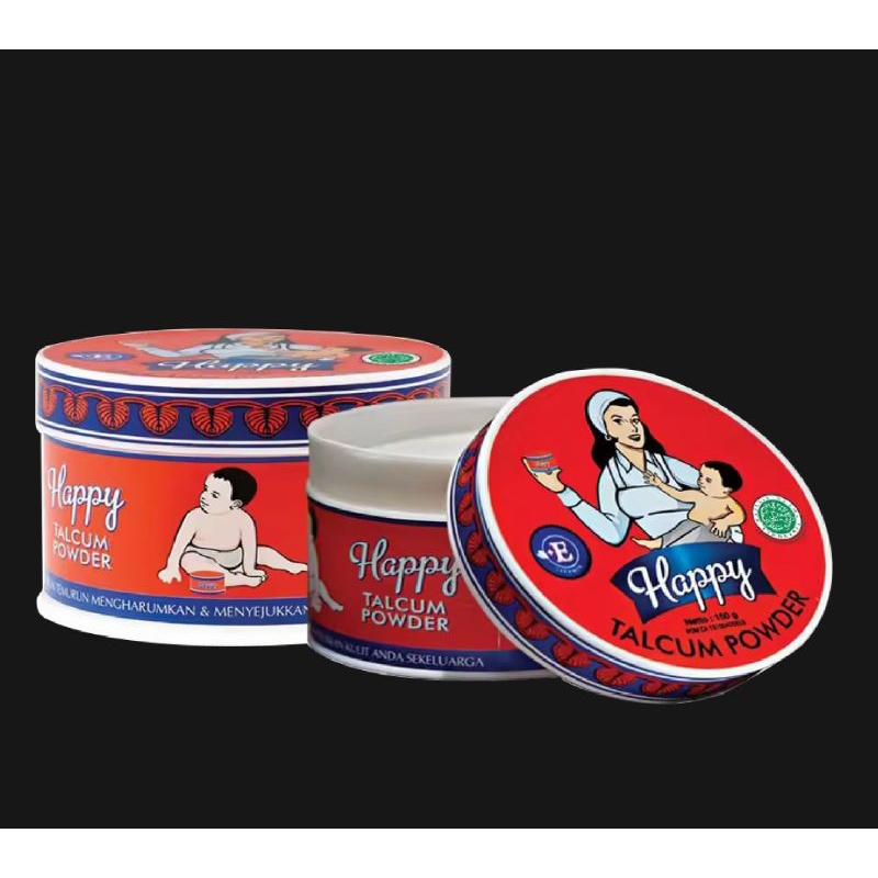 Jual Bedak happy talcum powder 150g-original | Shopee Indonesia