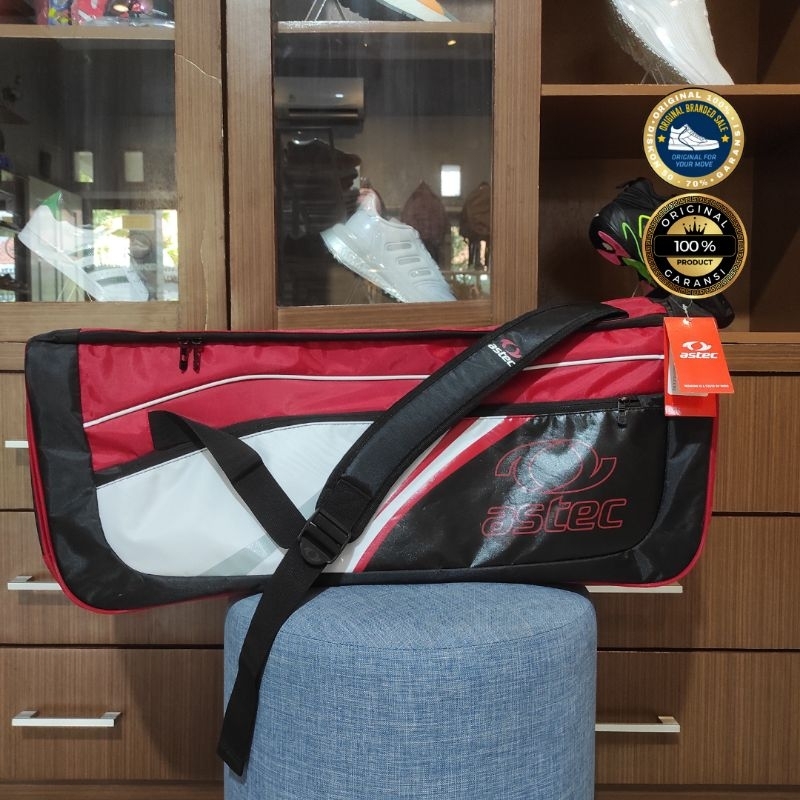 Jual ORIGINAL GARANSI TAS BADMINTON ASTEC HERRO 6 RACKET | Shopee Indonesia