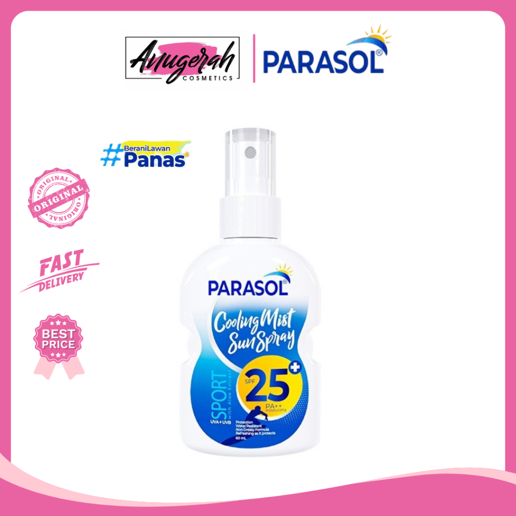 Jual Parasol Cooling Mist Sun Spray SPF 25 PA++ - 60 mL | Shopee Indonesia