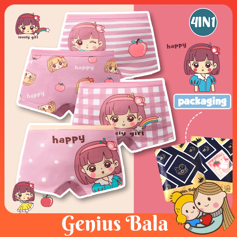 Jual Genius Bala (2-10 Tahun)Katun murni Celana Dalam Anak Perempuan ...