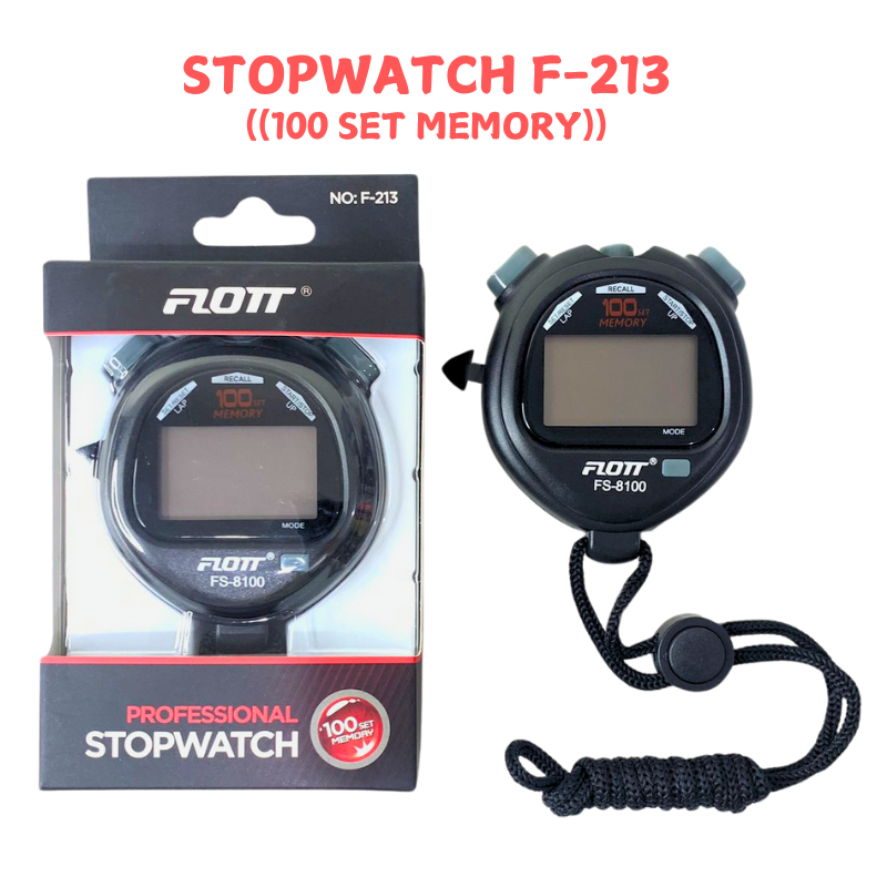 Jual STOPWATCH FLOTT PROFESIONAL 10 30 60 100 200 SET MEMORI WATER ...