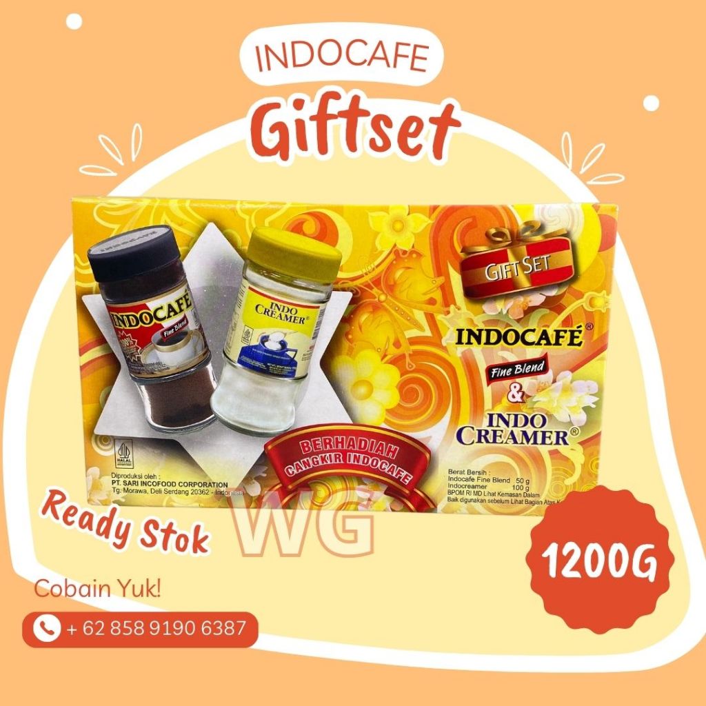 Jual Kopi Indocafe Fine Blend & Indo Creamer+Gifset ( Botol ) | Shopee ...