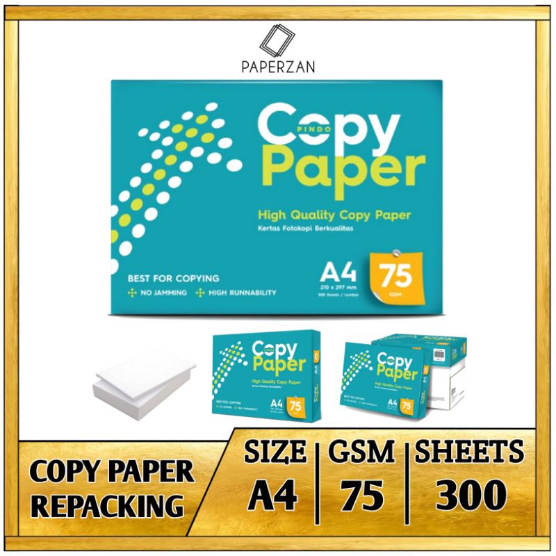 Jual Kertas HVS A4 75 Gram Copy Paper 300 Lembar | Shopee Indonesia