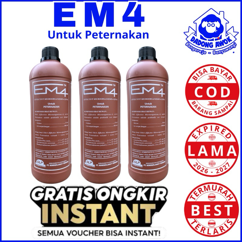 Jual EM4 PETERNAKAN 1 LITER - EM4 COKLAT - Mikroorganisme Probiotik ...