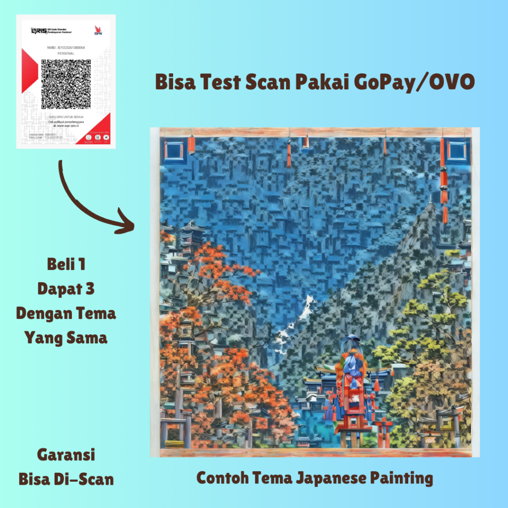 Jual [Buy 1 Get 3] QR Code & QRIS Custom Gambar - Pembayaran Toko ...