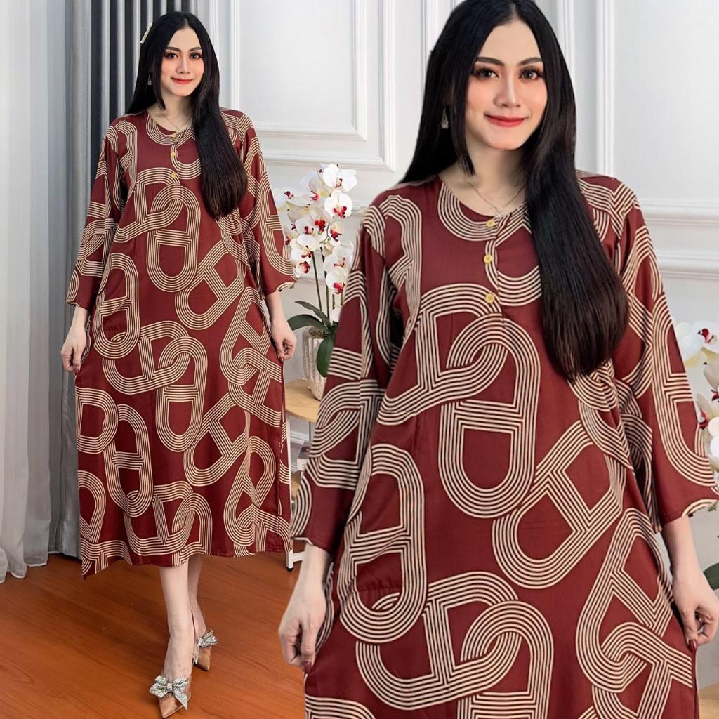 Jual Daster Ibu Hamil Lengan Panjang Busui Kancing Depan | Shopee Indonesia