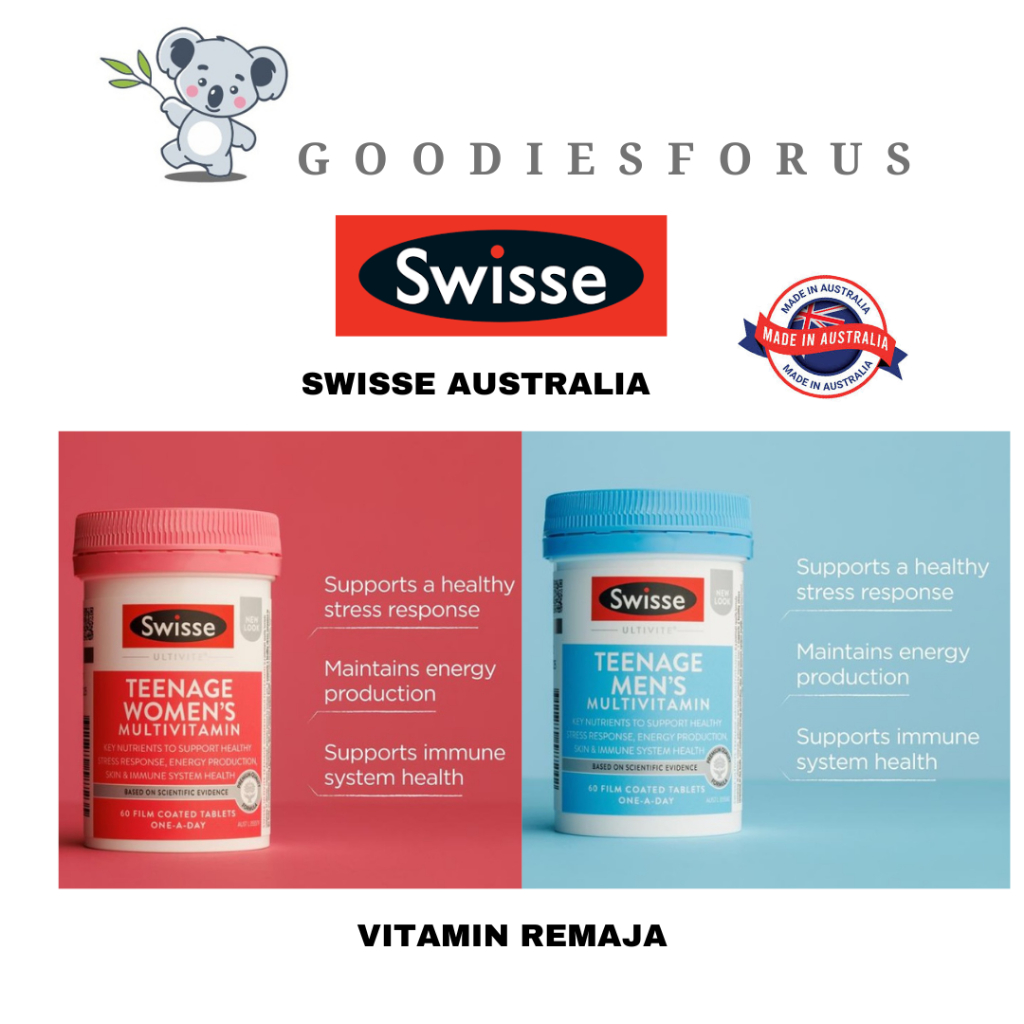 Jual Swisse Ultivite Teen Multivitamin 60 Tablets/Vitamin remaja | Shopee Indonesia