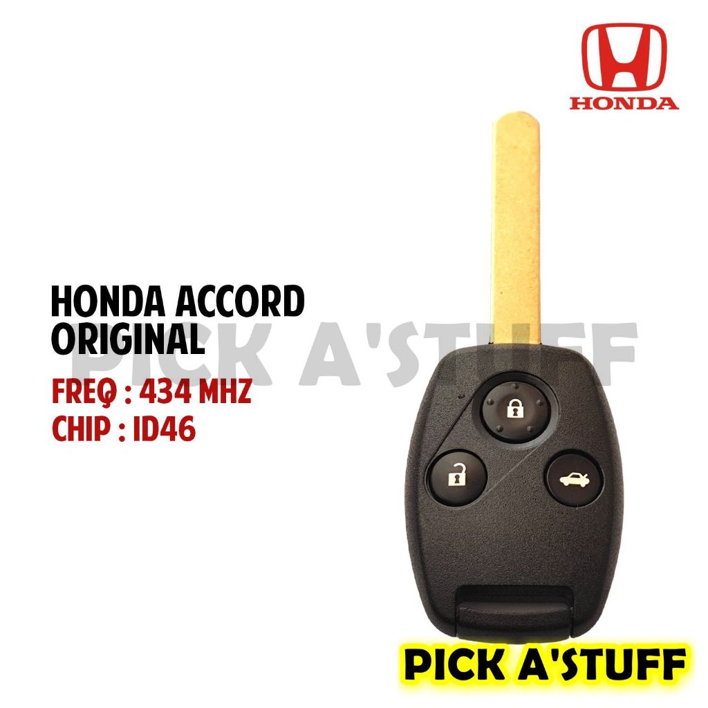Jual Remote Kunci Chip Transponder Remote PCB Honda Accord 3 Tombol ...