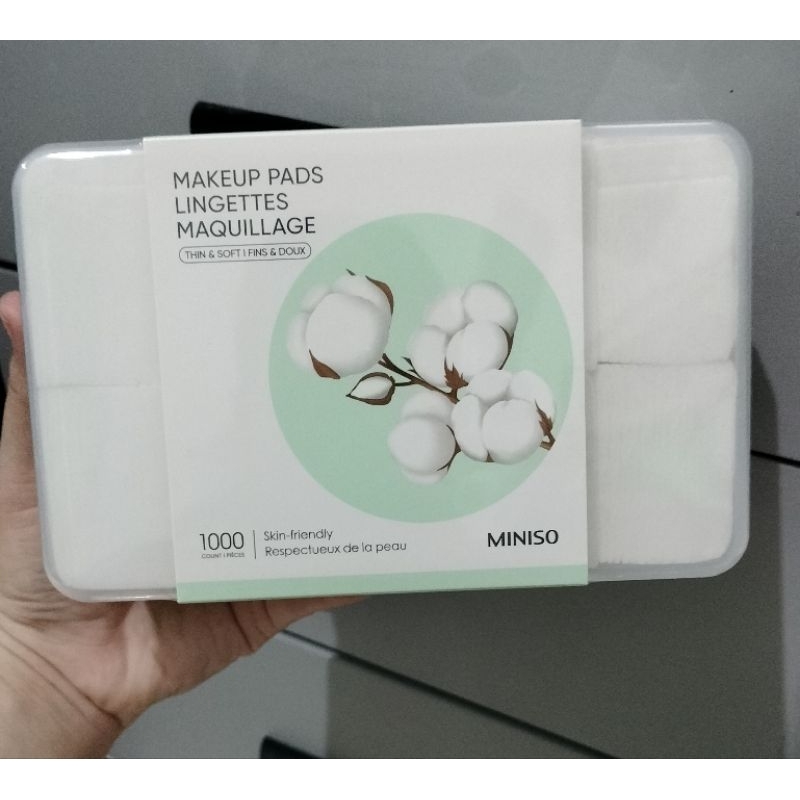Jual miniso facial cotton pad 1000pcs kapas tipis pembersih wajah ...