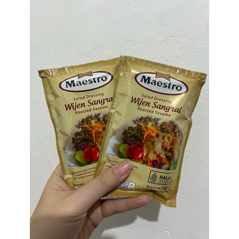 Jual Maestro Salad Dressing Wijen Sangrai Sachet 100g | Shopee Indonesia