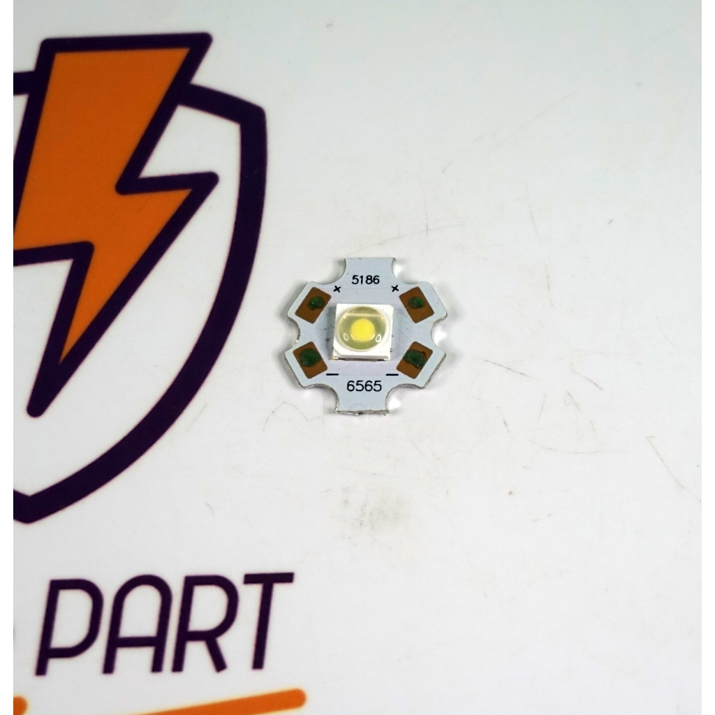 Jual LED COB Senter 3V 3W with Heatsink Star 20mm | Shopee Indonesia