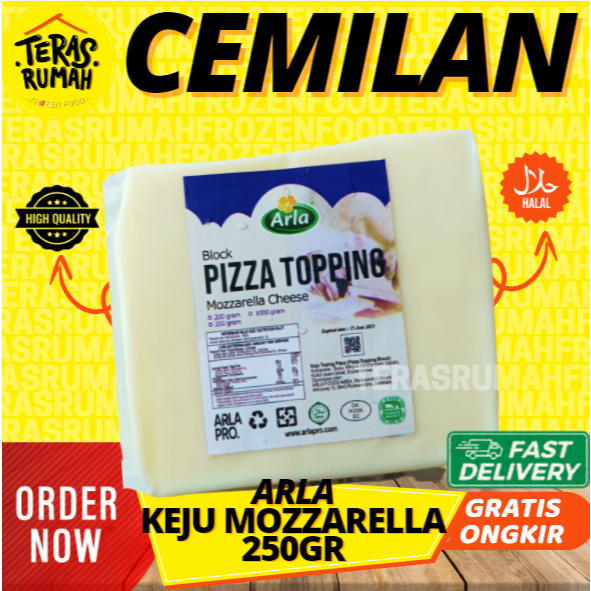 Jual ARLA - KEJU CHEESE MOZZARELLA 250GR TOPPING PIZZA | Shopee Indonesia