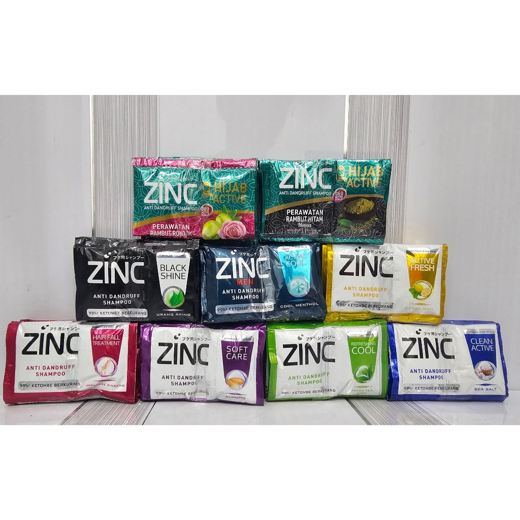 Jual Zinc Shampoo Renceng 10ml x 6 Sachet | Shopee Indonesia