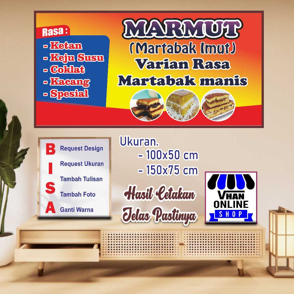 Jual Cetak Spanduk Banner Martabak Imut Keren Murah | Shopee Indonesia