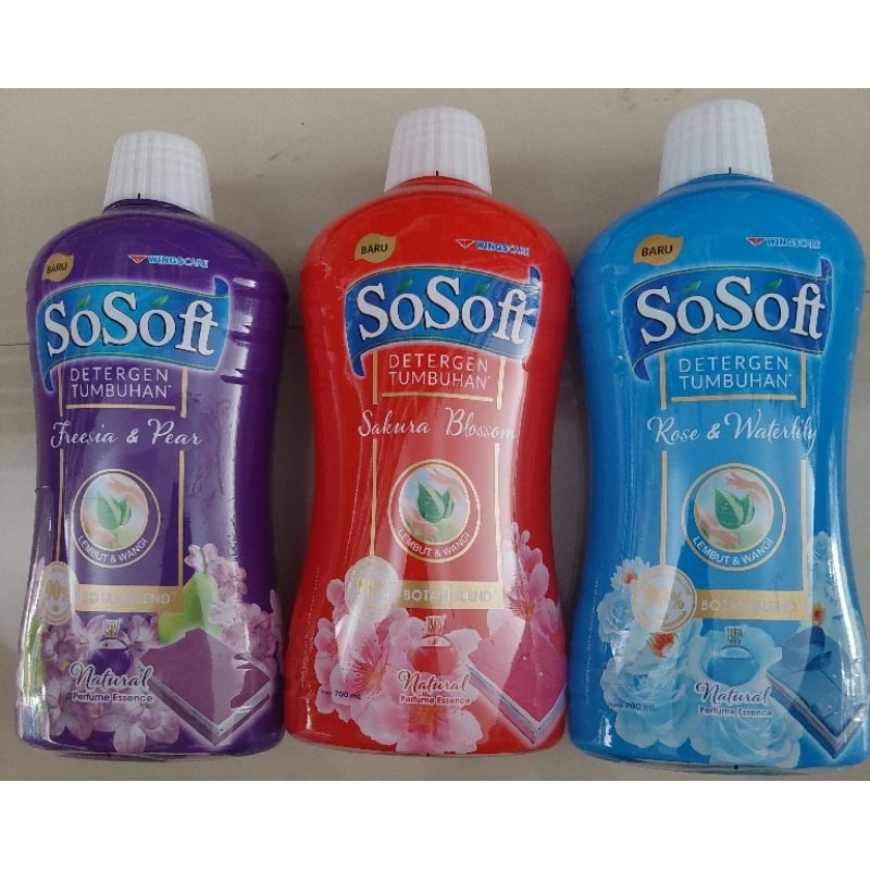 Jual SOSOFT BOTOL 700ML DETERGENT CAIR SO SOFT | Shopee Indonesia